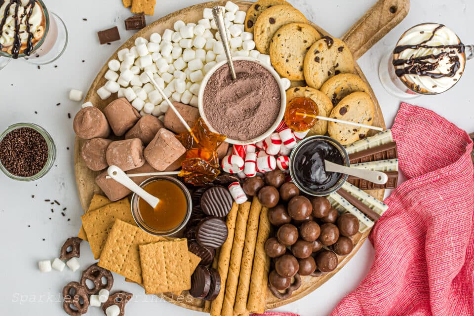 Hot Chocolate Charcuterie Board Sparkles To Sprinkles
