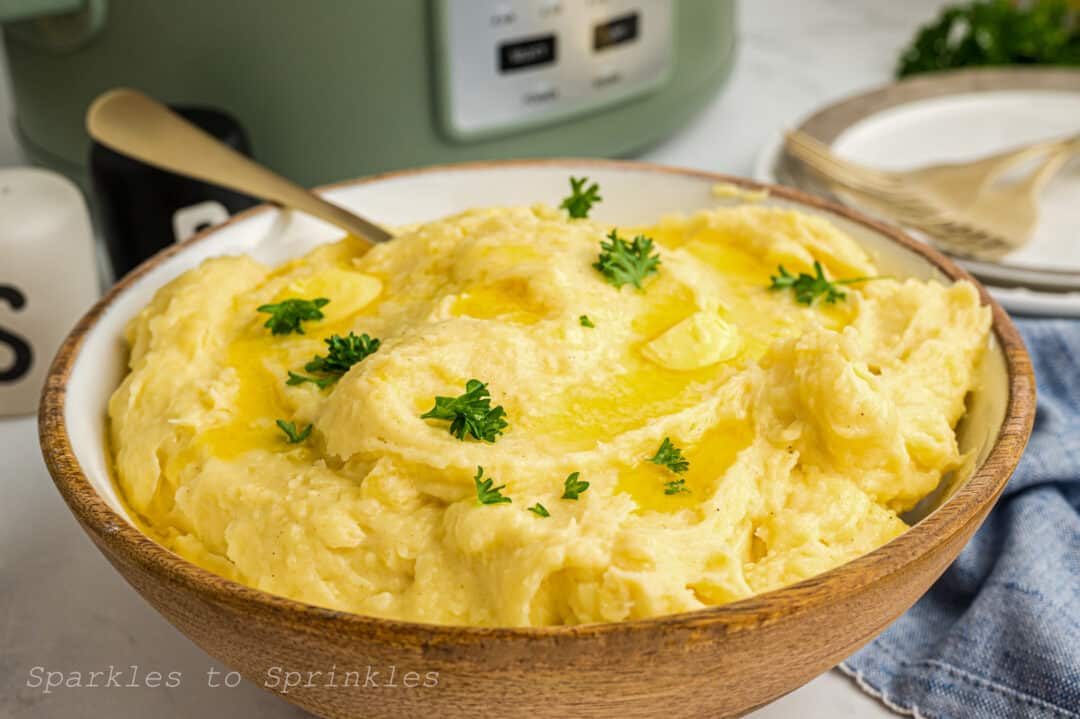 Crockpot Mashed Potatoes - Sparkles to Sprinkles