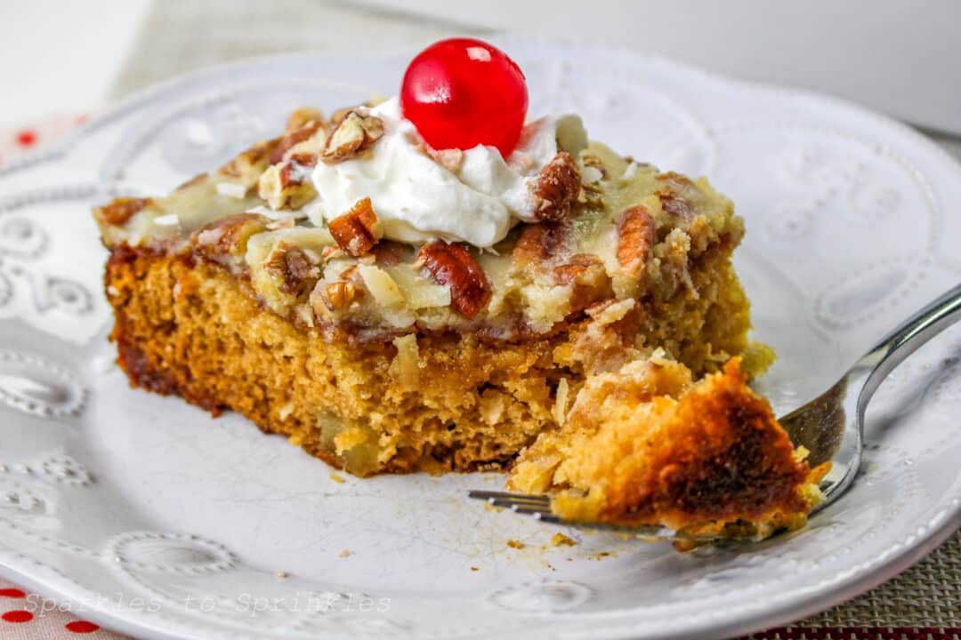 Fruit Cocktail Cake - Sparkles to Sprinkles