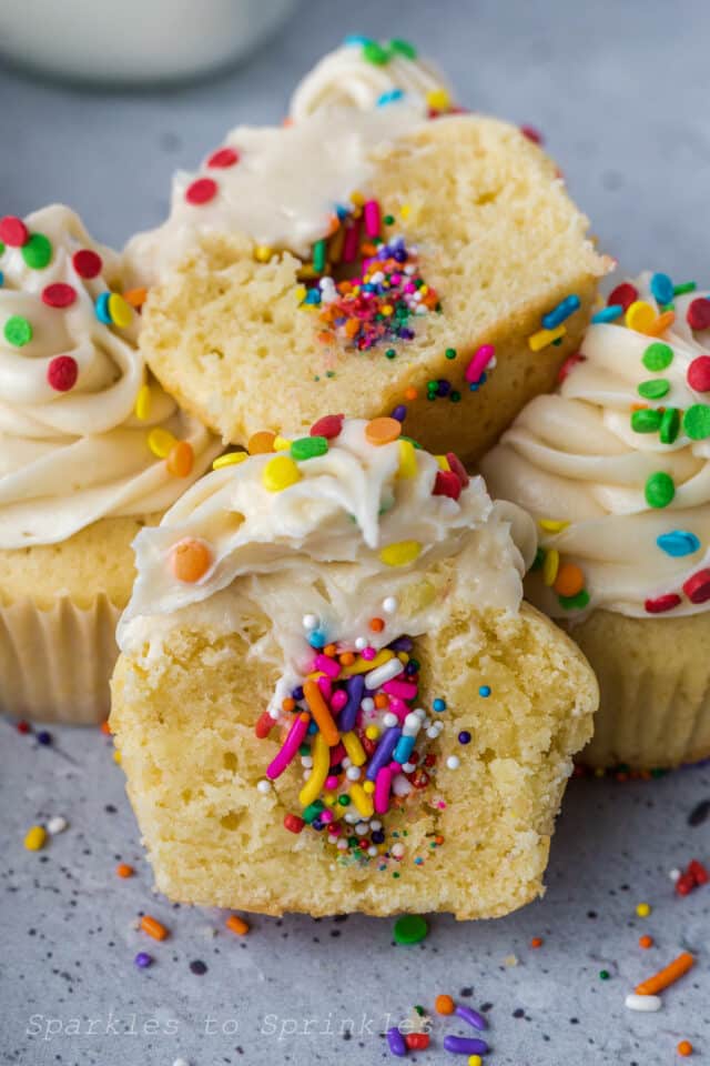 Confetti Cupcakes - Sparkles to Sprinkles