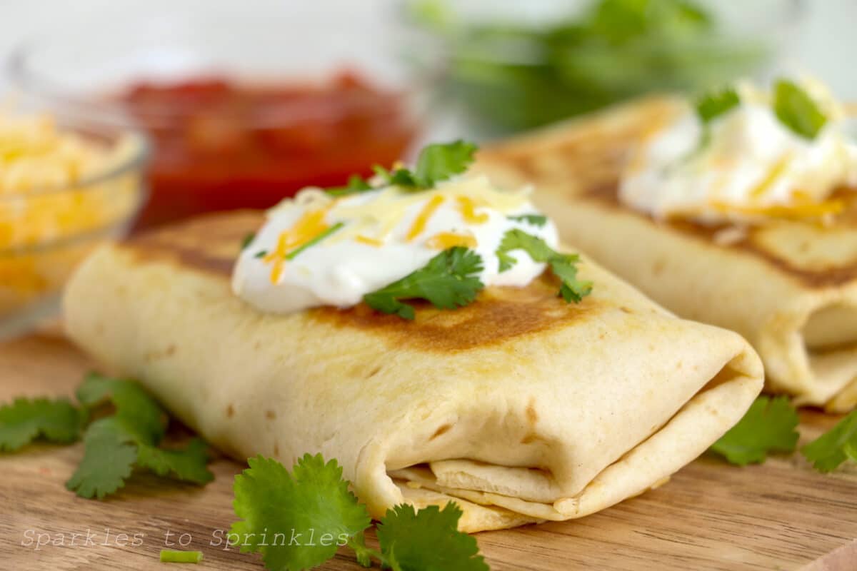 Crispy Chicken Salsa Wraps - Sparkles to Sprinkles