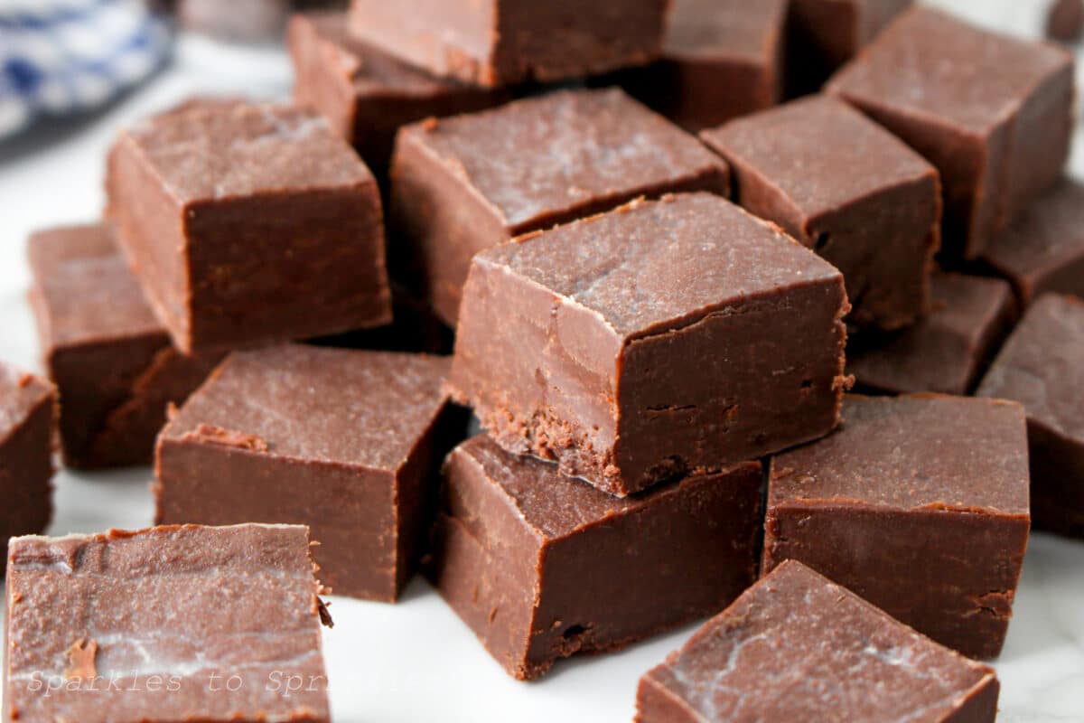Chocolate Fudge Recipe - Sparkles to Sprinkles