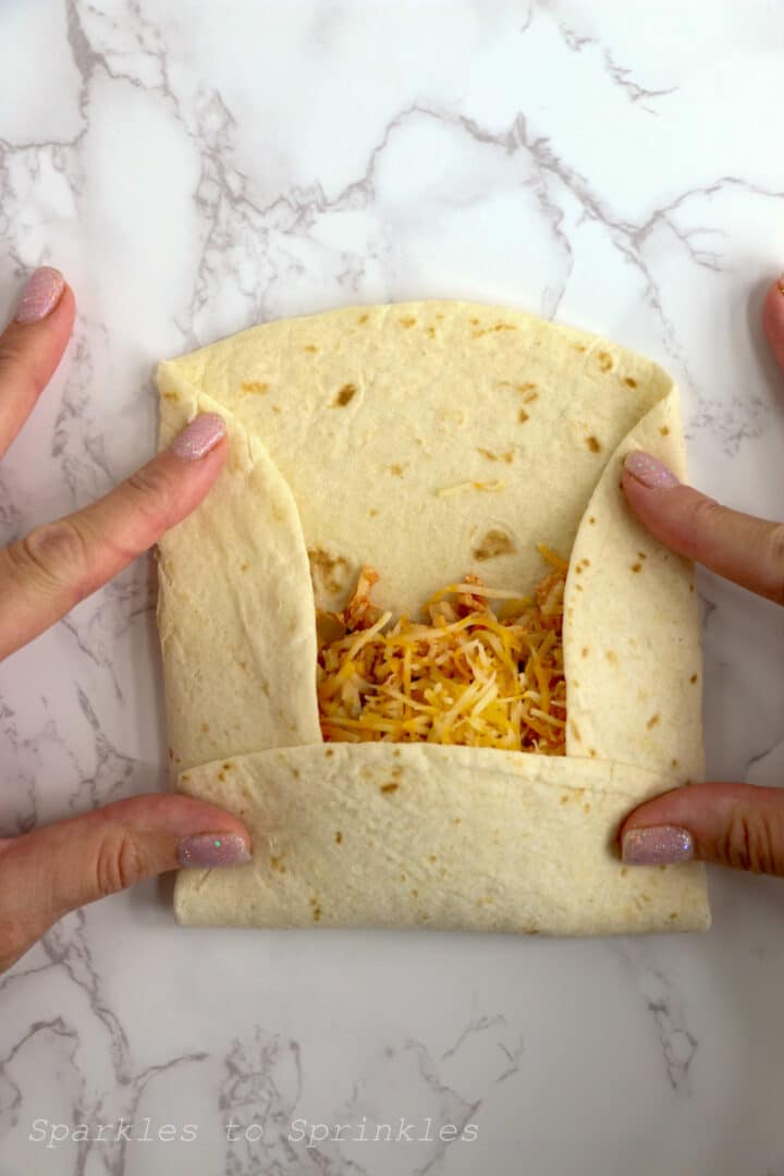 Crispy Chicken Salsa Wraps - Sparkles to Sprinkles