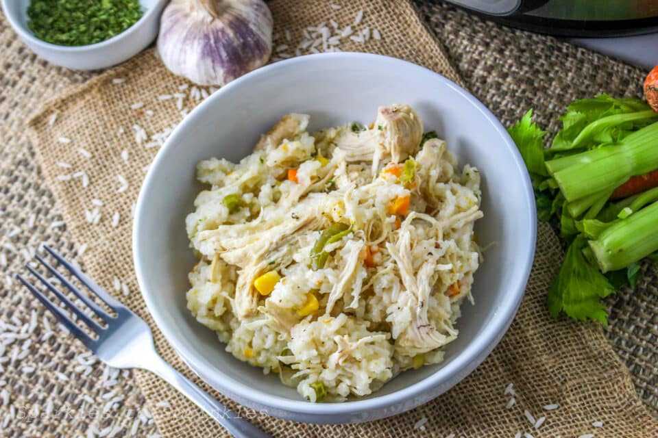 Instant Pot Chicken and Rice - Sparkles to Sprinkles