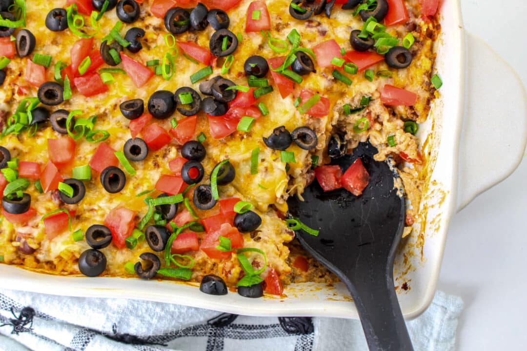 Mexican Ground Beef Casserole - Sparkles to Sprinkles