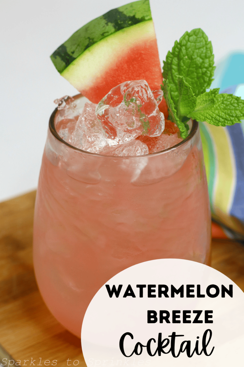 Watermelon Breeze Cocktail - Sparkles to Sprinkles