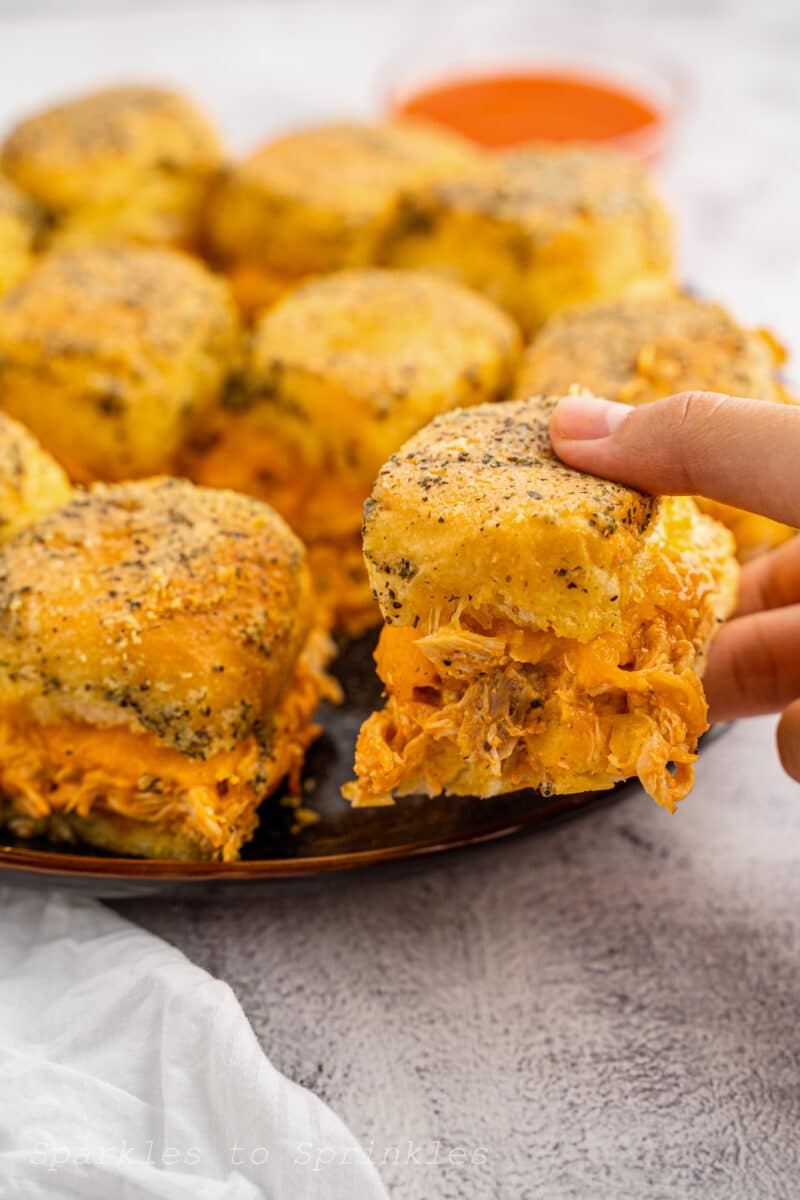 Buffalo Chicken Sliders - Sparkles to Sprinkles