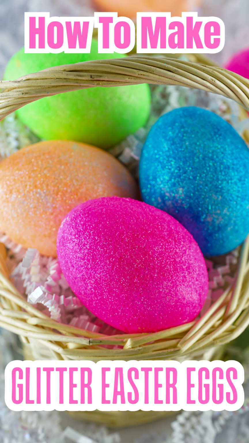 How To Make Glitter Easter Eggs - Sparkles to Sprinkles