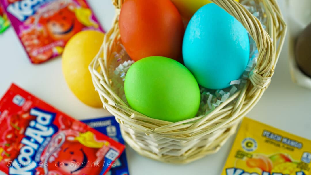 Kool-Aid Easter Eggs - Sparkles to Sprinkles
