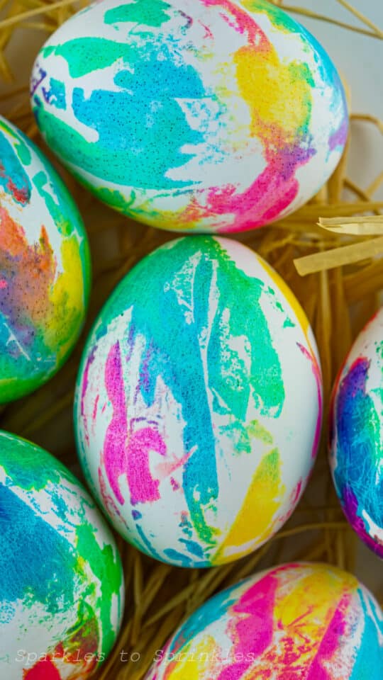 Tie Dye Easter Eggs - Sparkles to Sprinkles