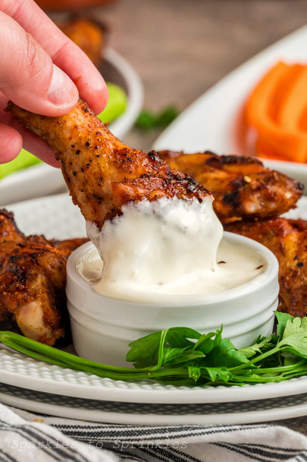 Low and Slow Smoked Chicken Wings - Sparkles to Sprinkles