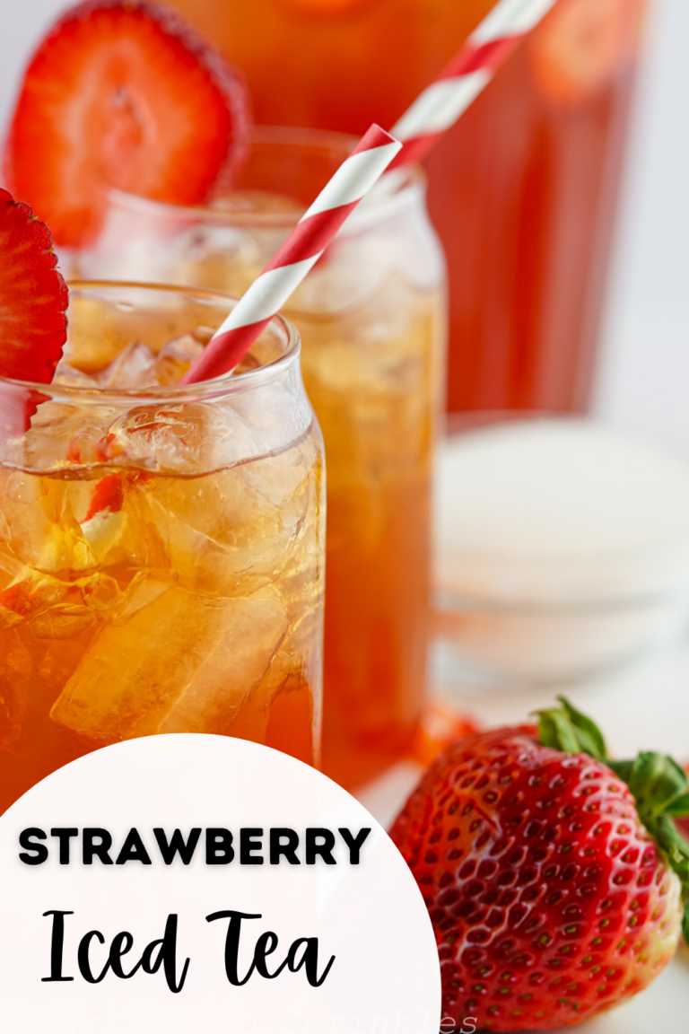 Strawberry Iced Tea - Sparkles to Sprinkles