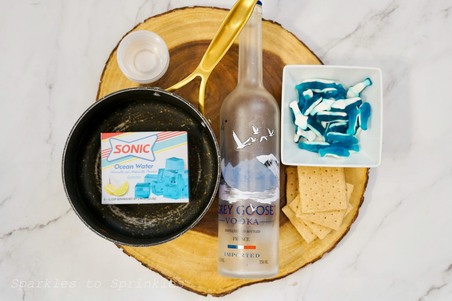 Shark Week Jello Shots - Sparkles to Sprinkles