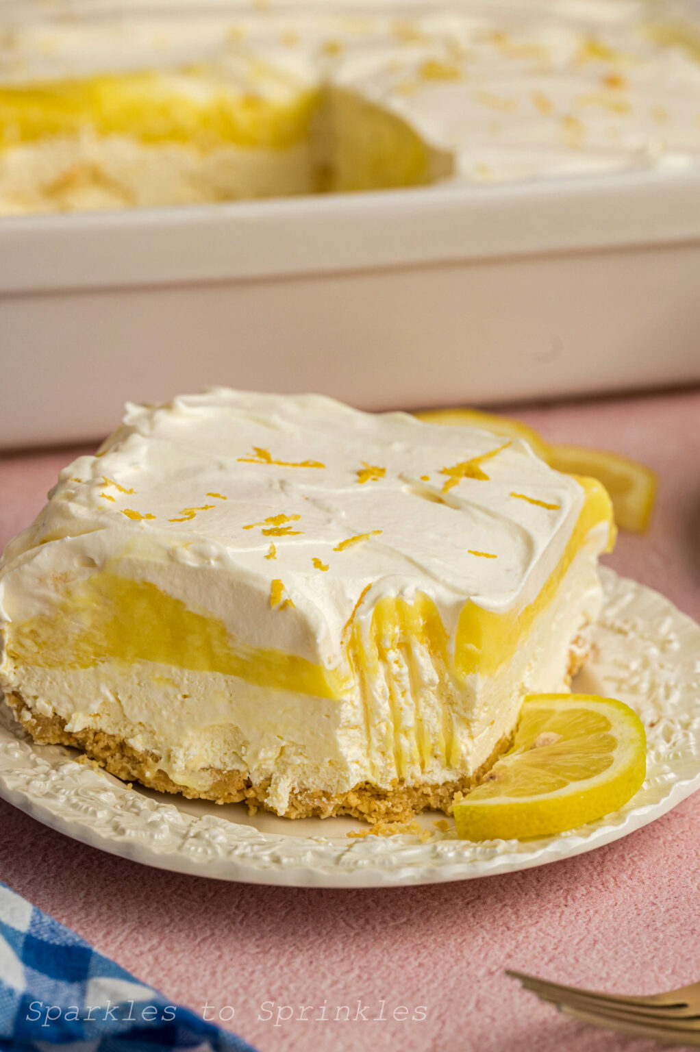 Ultimate Lemon Lush: A Refreshing, No-Bake Treat" - Sparkles to Sprinkles