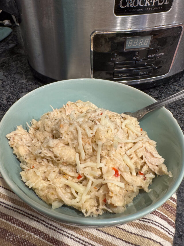 Crockpot Buffalo Wild Wings Parmesan Garlic Chicken & Rice - Sparkles ...