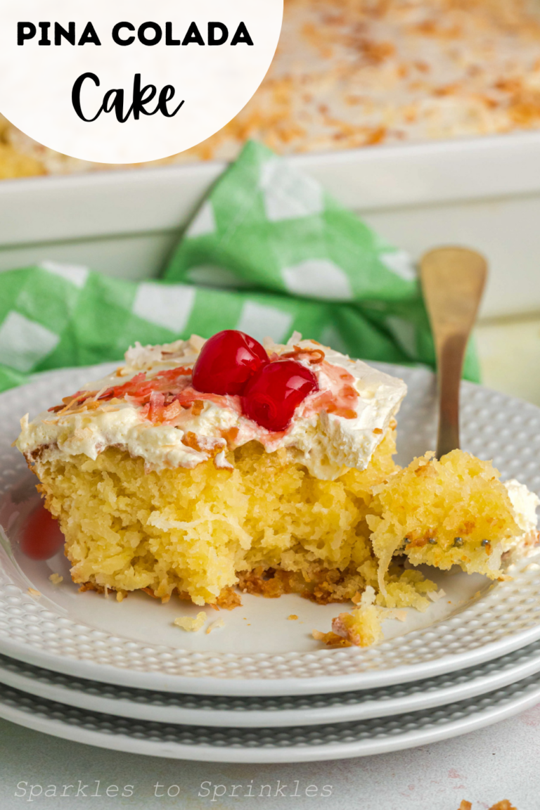 Pina Colada Cake - Sparkles to Sprinkles