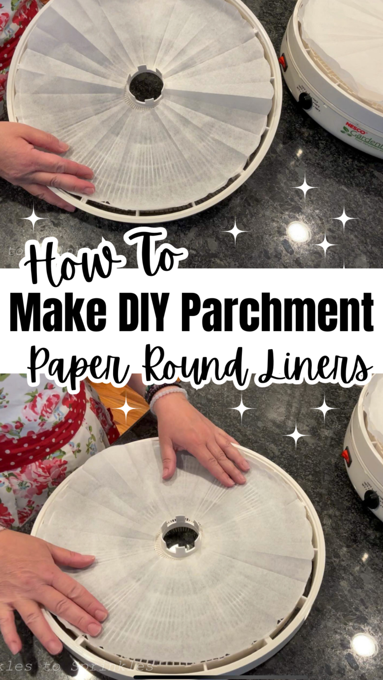 How To Make DIY Parchment Paper Round Liners - Sparkles to Sprinkles