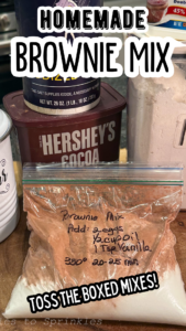 Ditch the Box: Homemade Brownie Mix for Healthier, Convenient Treats ...