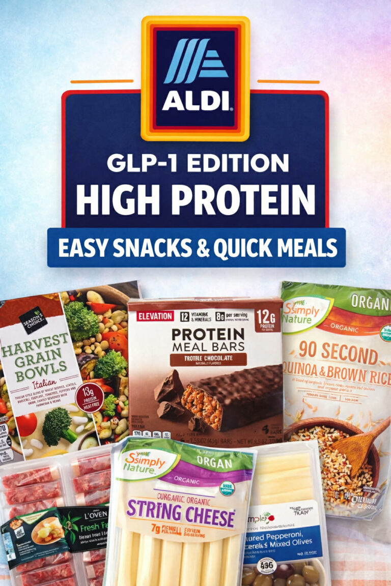 ALDI GLP-1 Edition: 50 High Protein Easy Snacks & Quick Meals ...