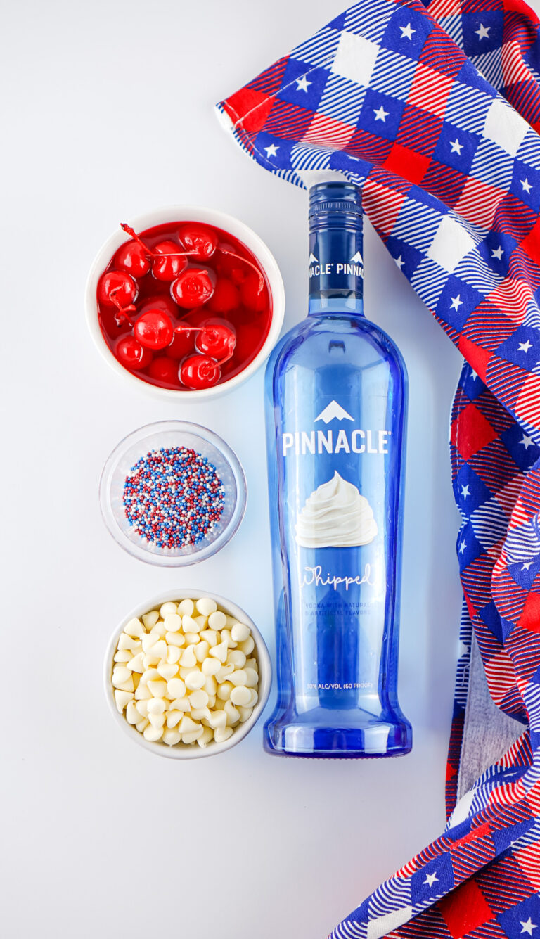 Tipsy Patriotic Cherries for Summer Parties - Sparkles to Sprinkles