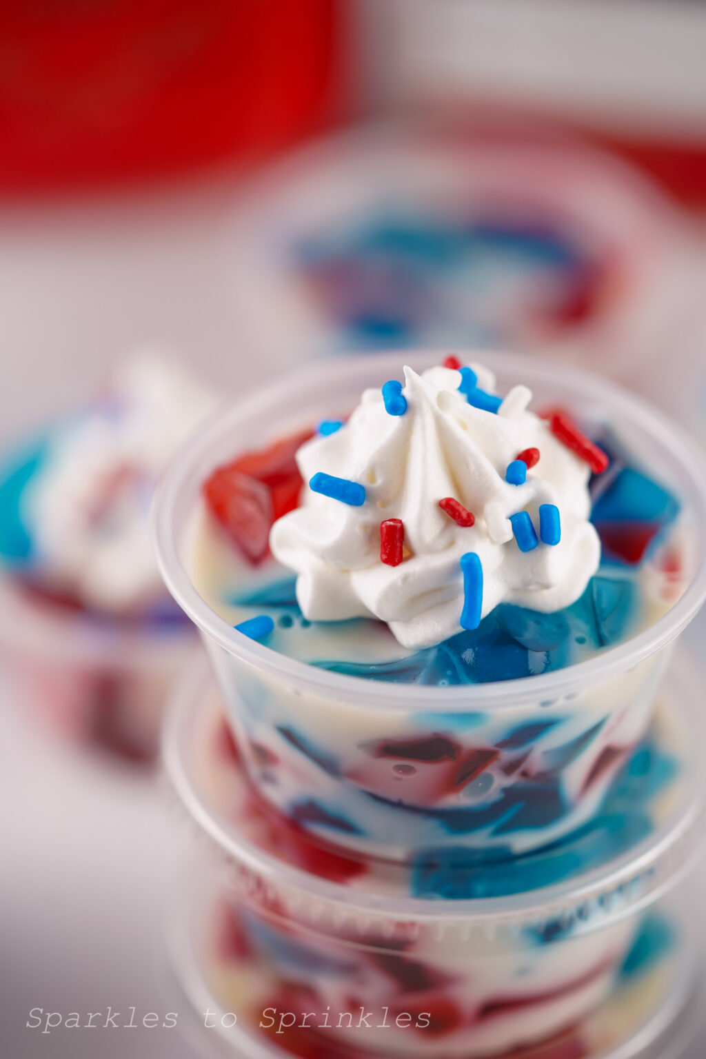 Red White and Blue Stained Glass Jello Shots (Perfect for Summer ...