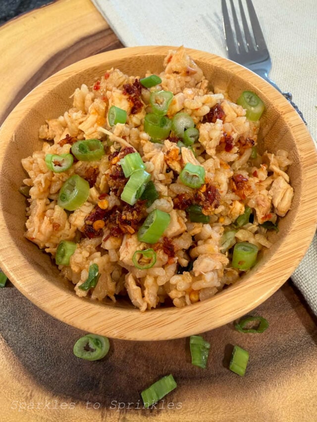 Viral Costco Chicken Scallion Rice - Sparkles to Sprinkles